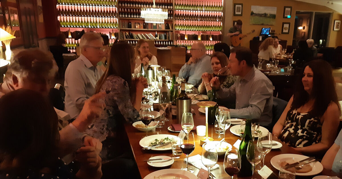Woldingham Wine Club members get together over dinner at Squerryes ...